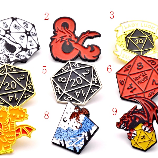 Dnd Pin - Etsy