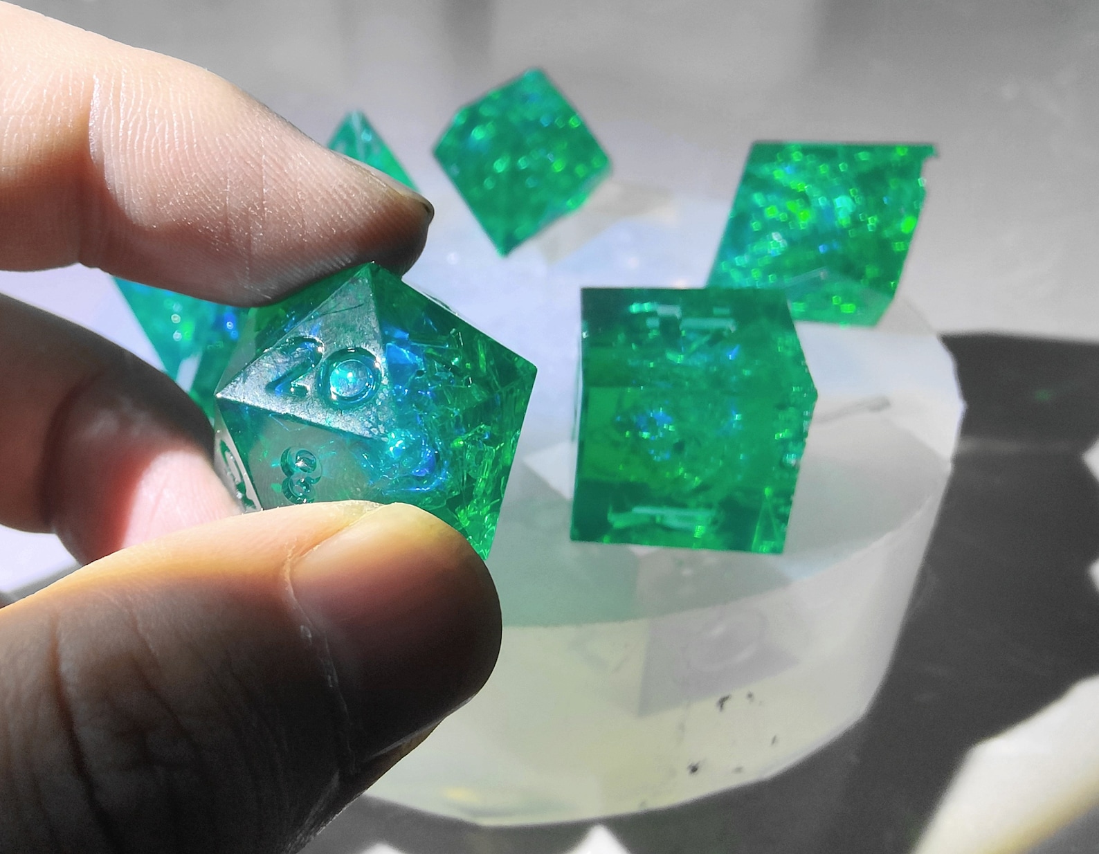 D&D DICE Mould-7pcs DND Sharp Edge Dice Mold for Resin - Etsy