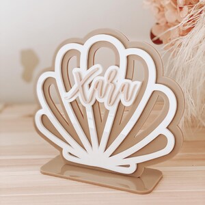 Seashell Plaque Sea Shell Name Plaque Boho Plaque Mermaid Plaque ...