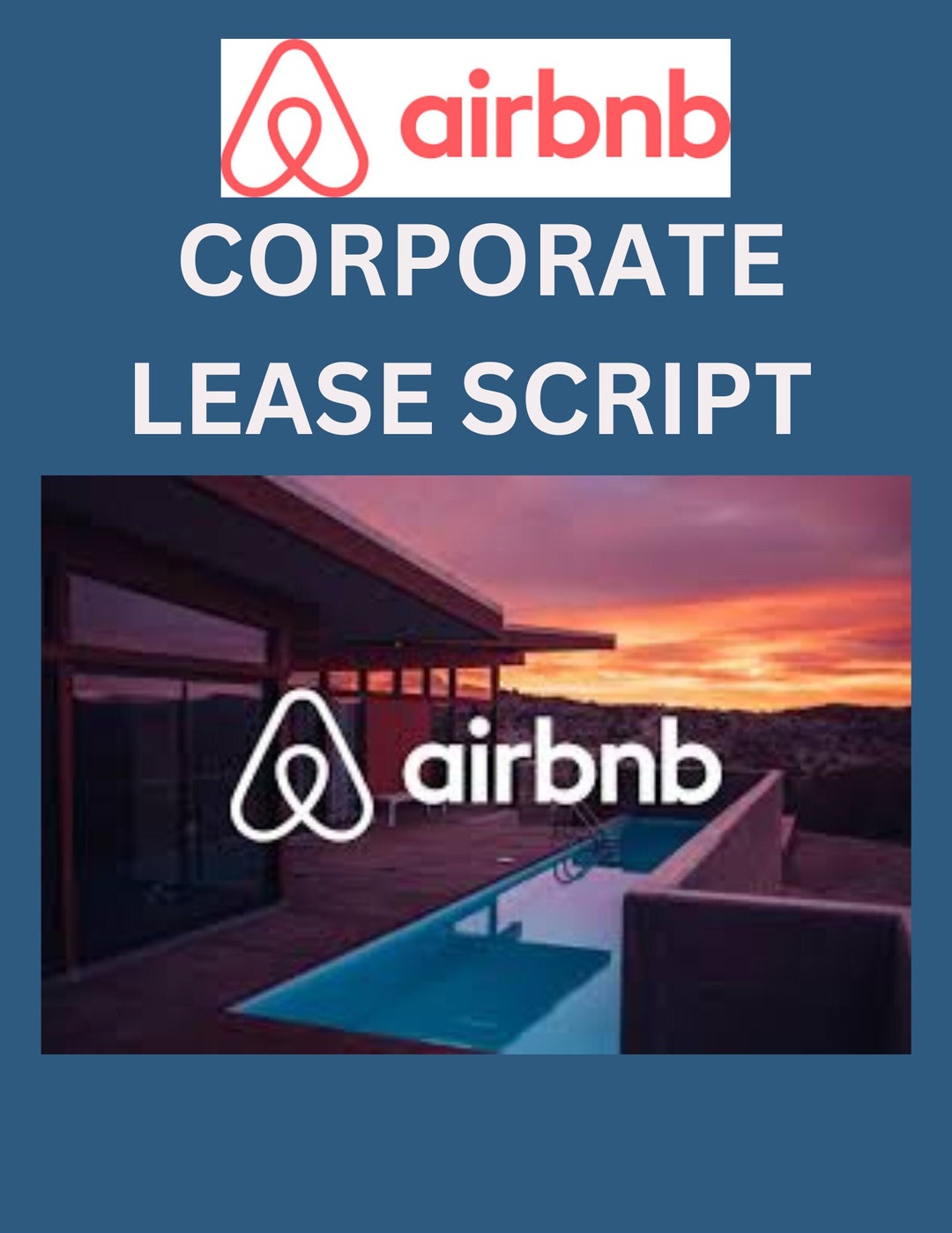 Airbnb Corporate Lease Script Email Landlord Editable - Etsy