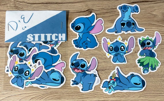 Stitch Sticker Set Matte Vinyl Stickers Laptop Stickers | Etsy