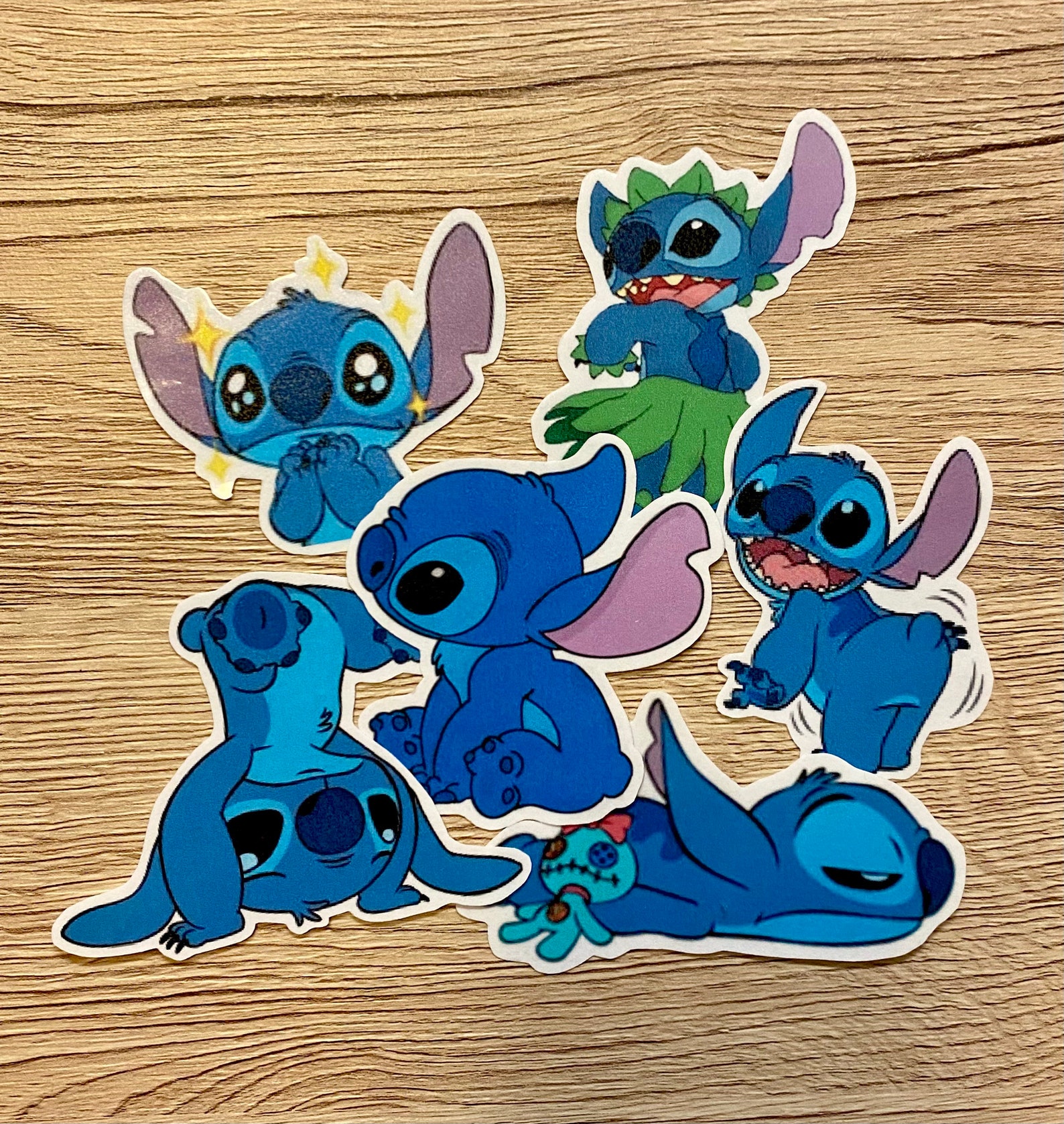 Stitch Sticker Set Matte Vinyl Stickers Standard Glossy | Etsy