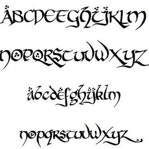 Tolkien Inspired Monogram Ink Stamp | Etsy