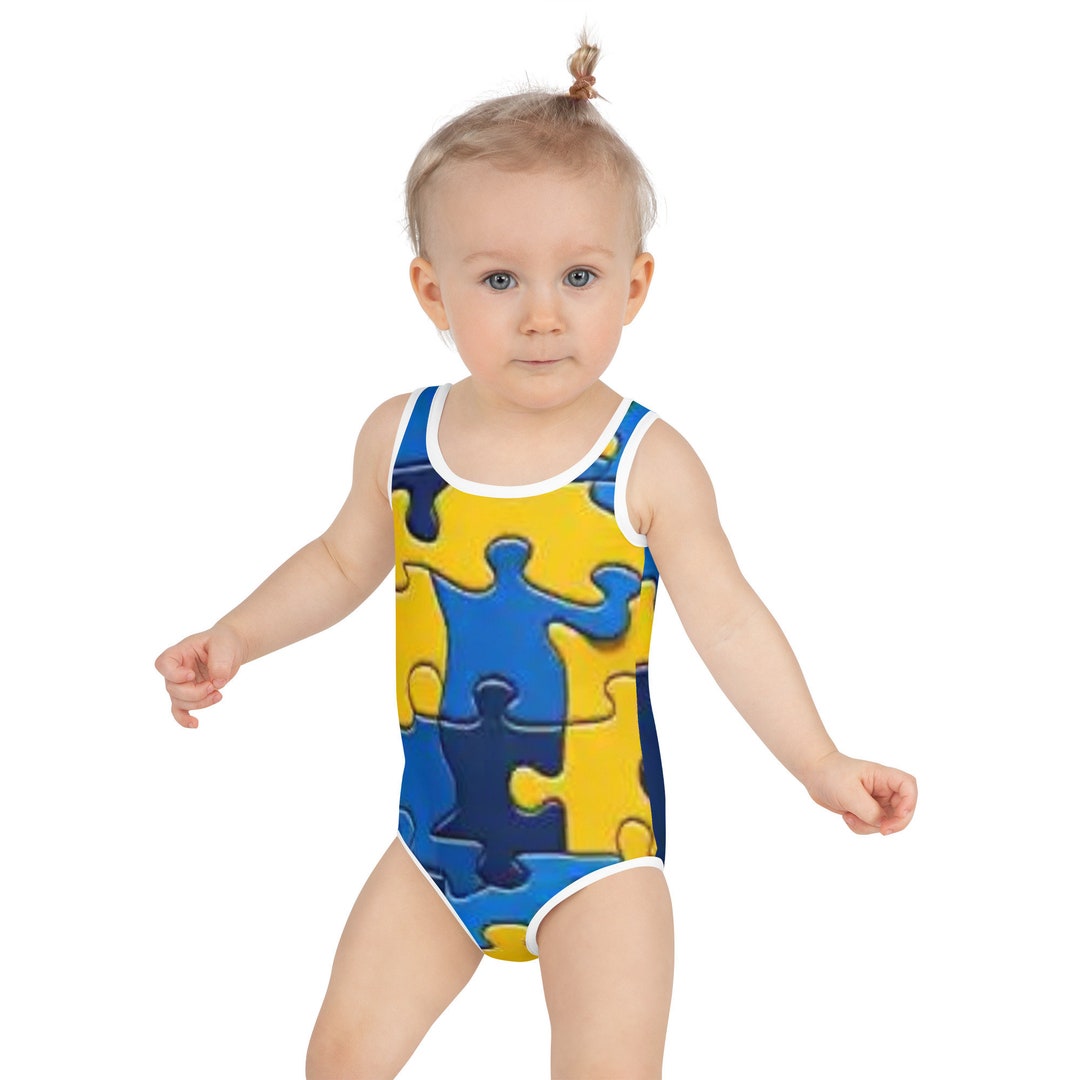 Autism Awareness Kids Swimsuit - Etsy