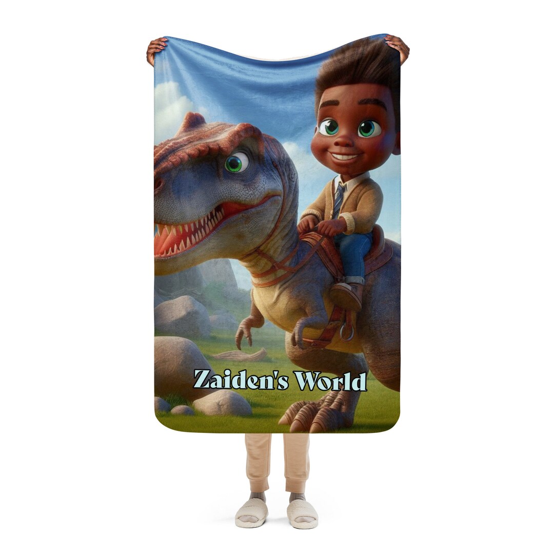 Zaiden's World Sherpa Blanket - Etsy