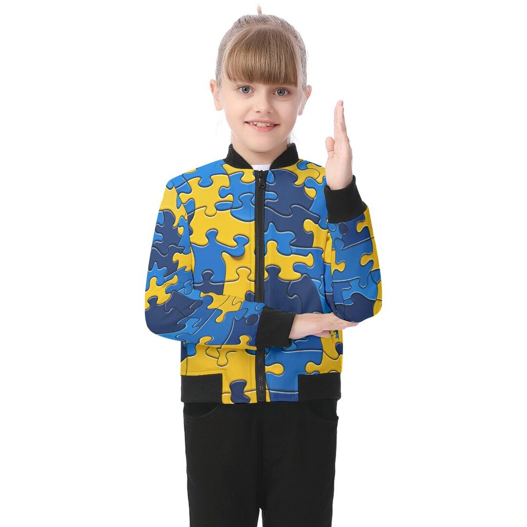 Autism Awareness Kid's Bomber Jacket - Etsy