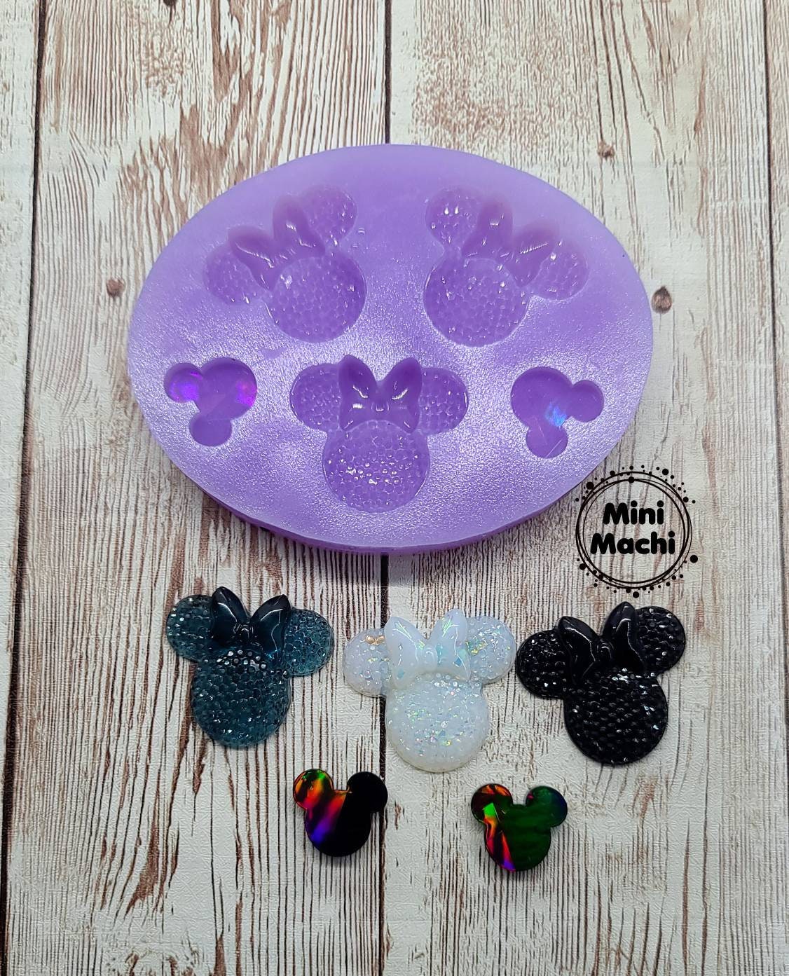 1.2 Inch Faceted Crystal Mini Mouse Silicone Mold Resin Mold - Etsy