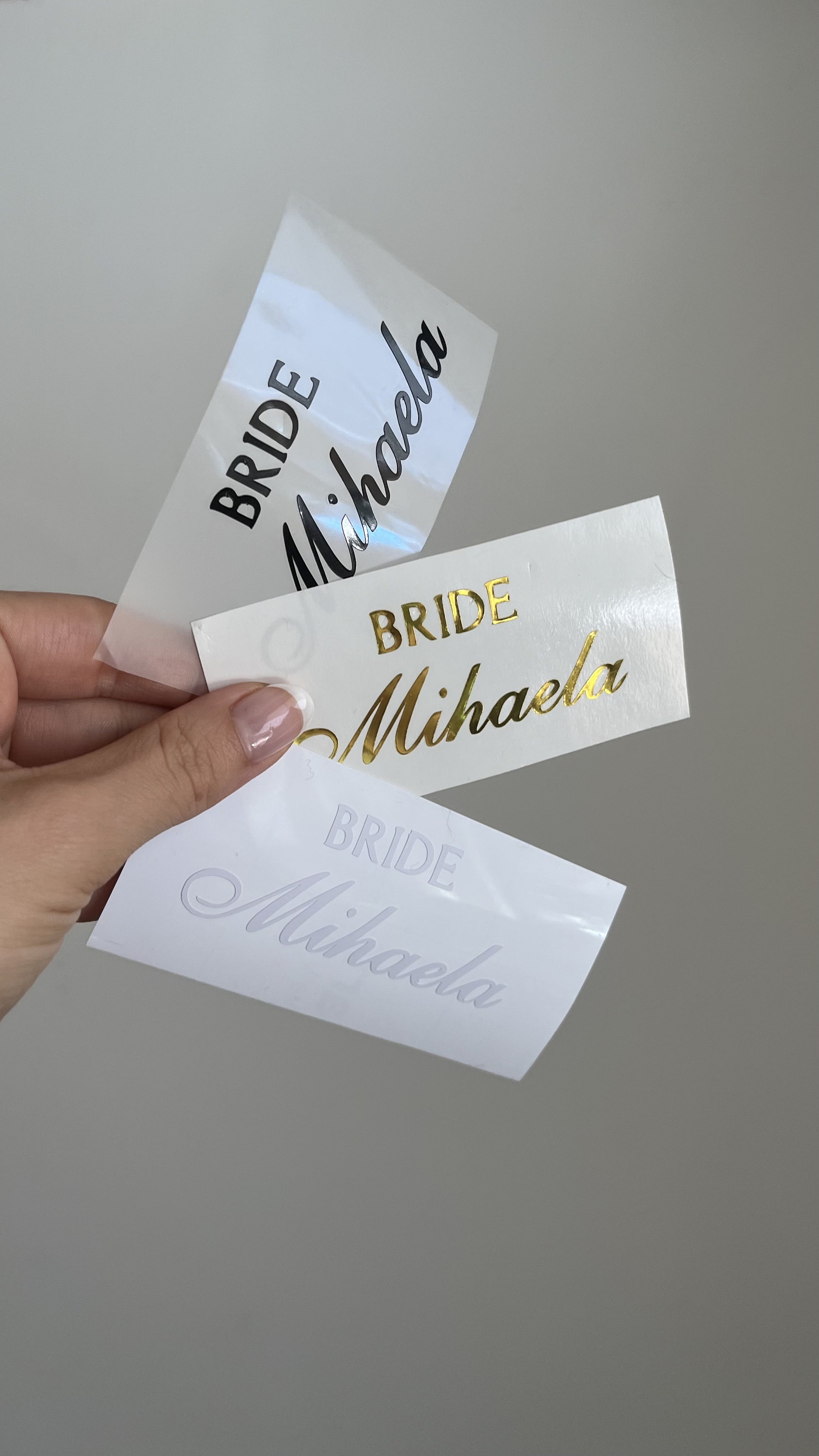 Personalised Wedding Hanger Decal/bridal Decals/bridal Party Decals ...