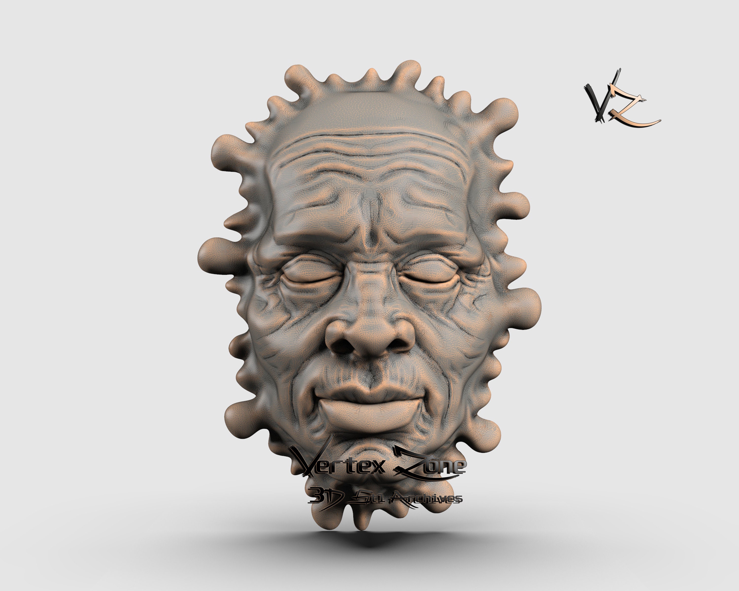 Artistic Old Man Face 3D STL Model for Cnc Users CNC Router - Etsy Canada