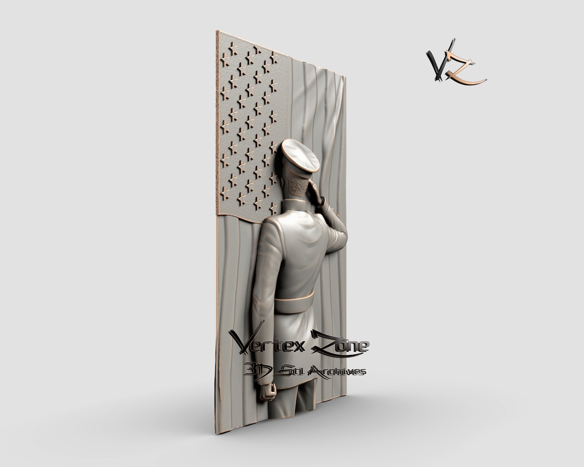 Usa Soldier 3D STL Model for Cnc Users CNC Router Engraver - Etsy