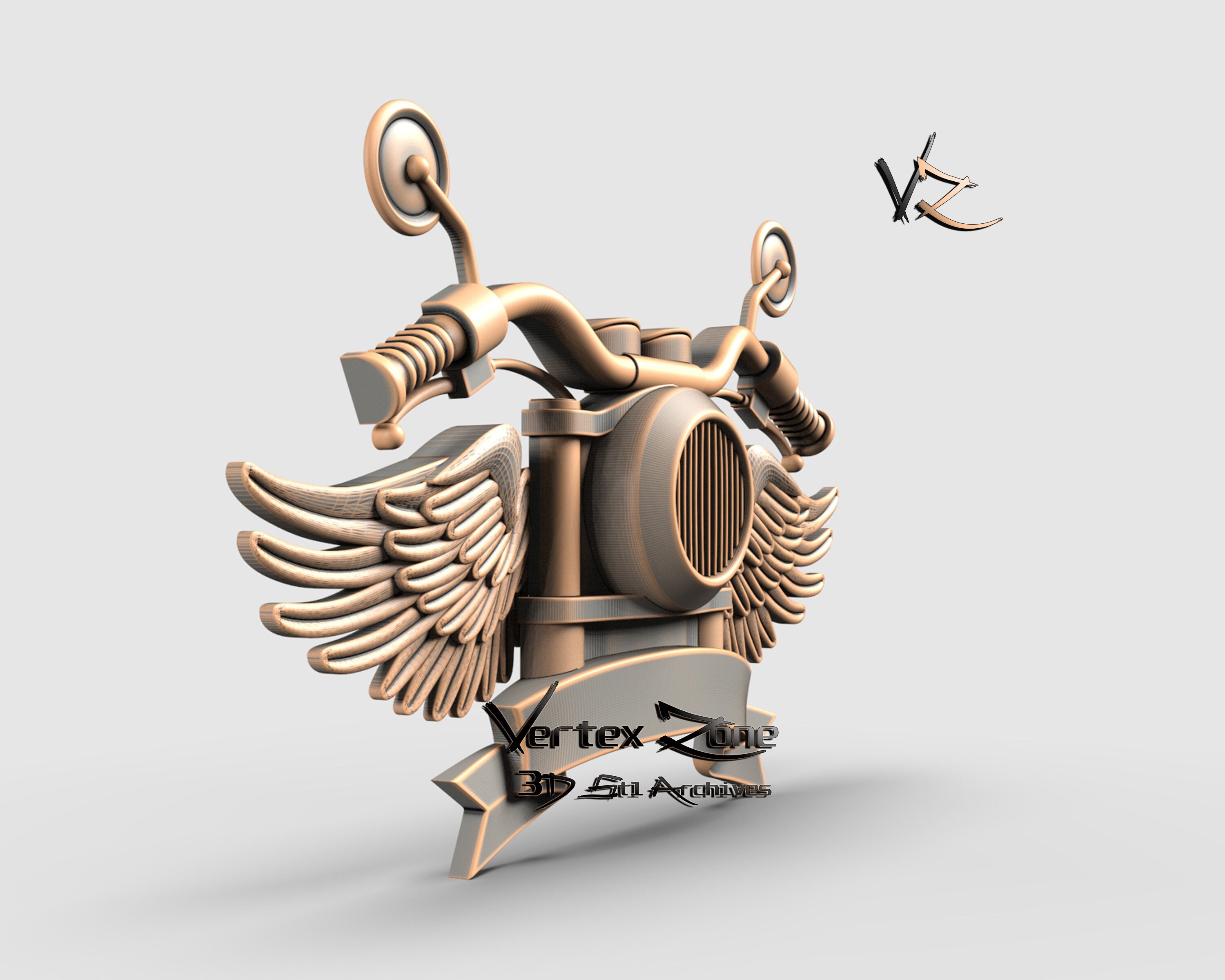 Motorcycle 3D STL Model for Cnc Users CNC Router Engraver | Etsy