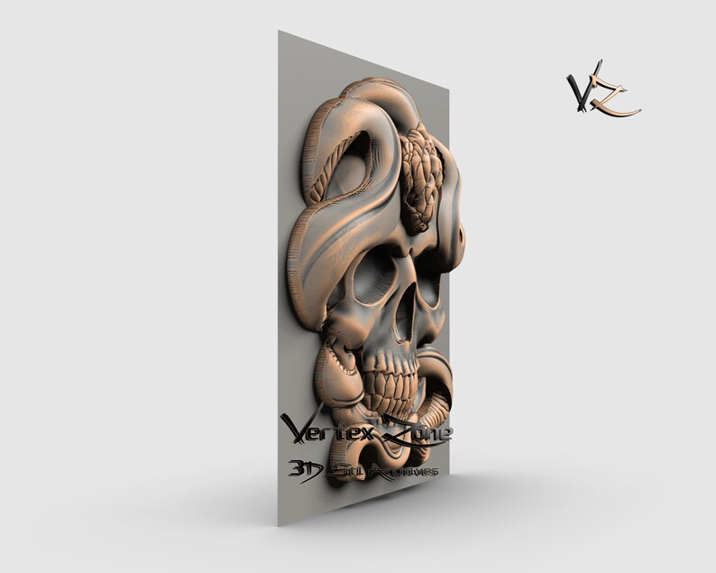 Skull 3D STL Model for Cnc Users CNC Router Engraver - Etsy