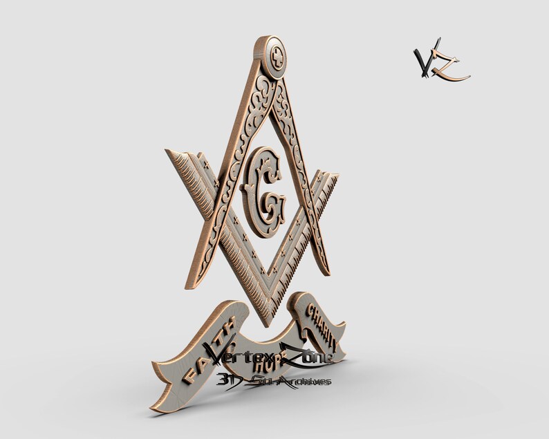 Freemasonery 3D STL Model for Cnc Users CNC Router Engraver - Etsy