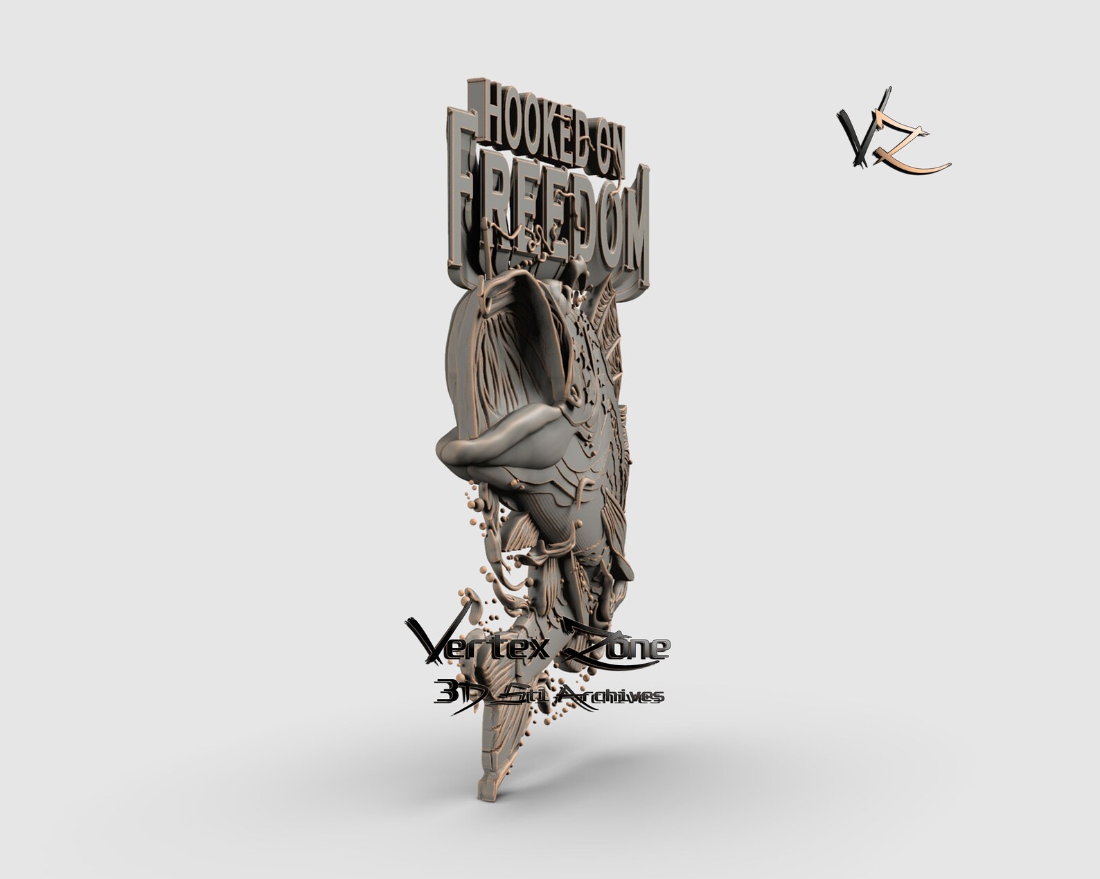 Fish, 3D STL Model for Cnc Users, CNC Router Engraver, V-carve, Artcam ...