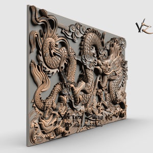 Dragon, 3D STL Model for Cnc Users, CNC Router Engraver, V-carve ...