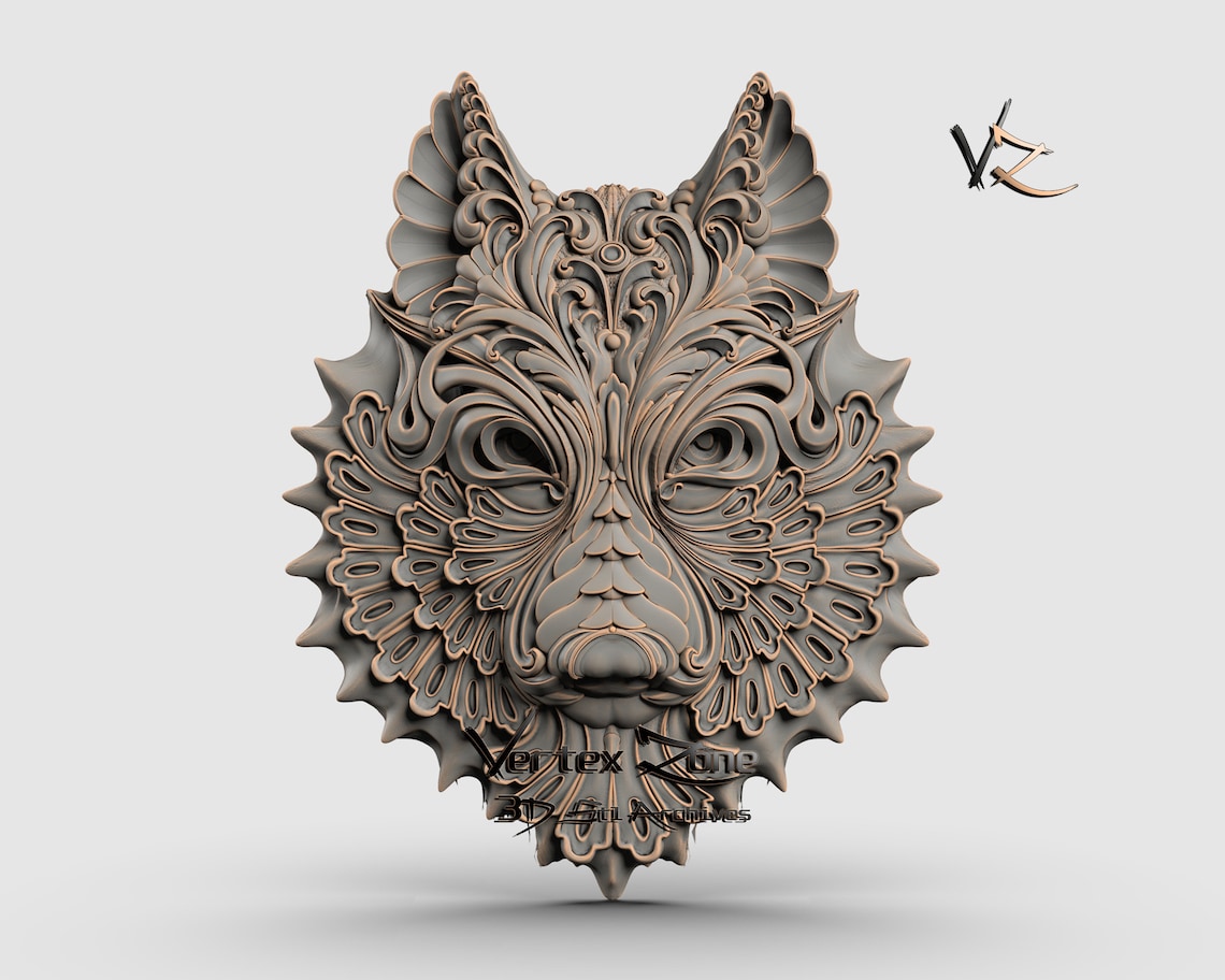 Wolf 3D STL Model for Cnc Users CNC Router Engraver | Etsy