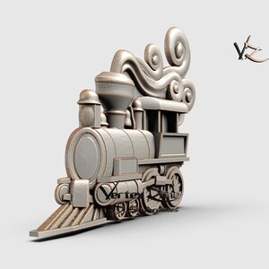 Train, 3D STL Model for Cnc Users, CNC Router Engraver, V-carve, Artcam ...