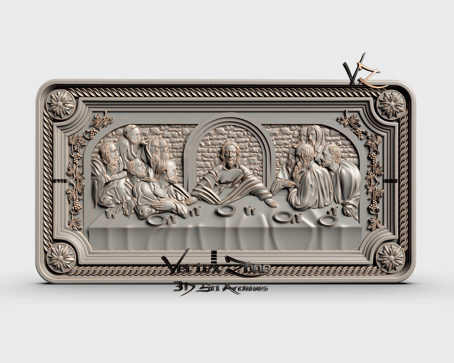 The Last Supper 3D STL Model for Cnc Users CNC Router - Etsy