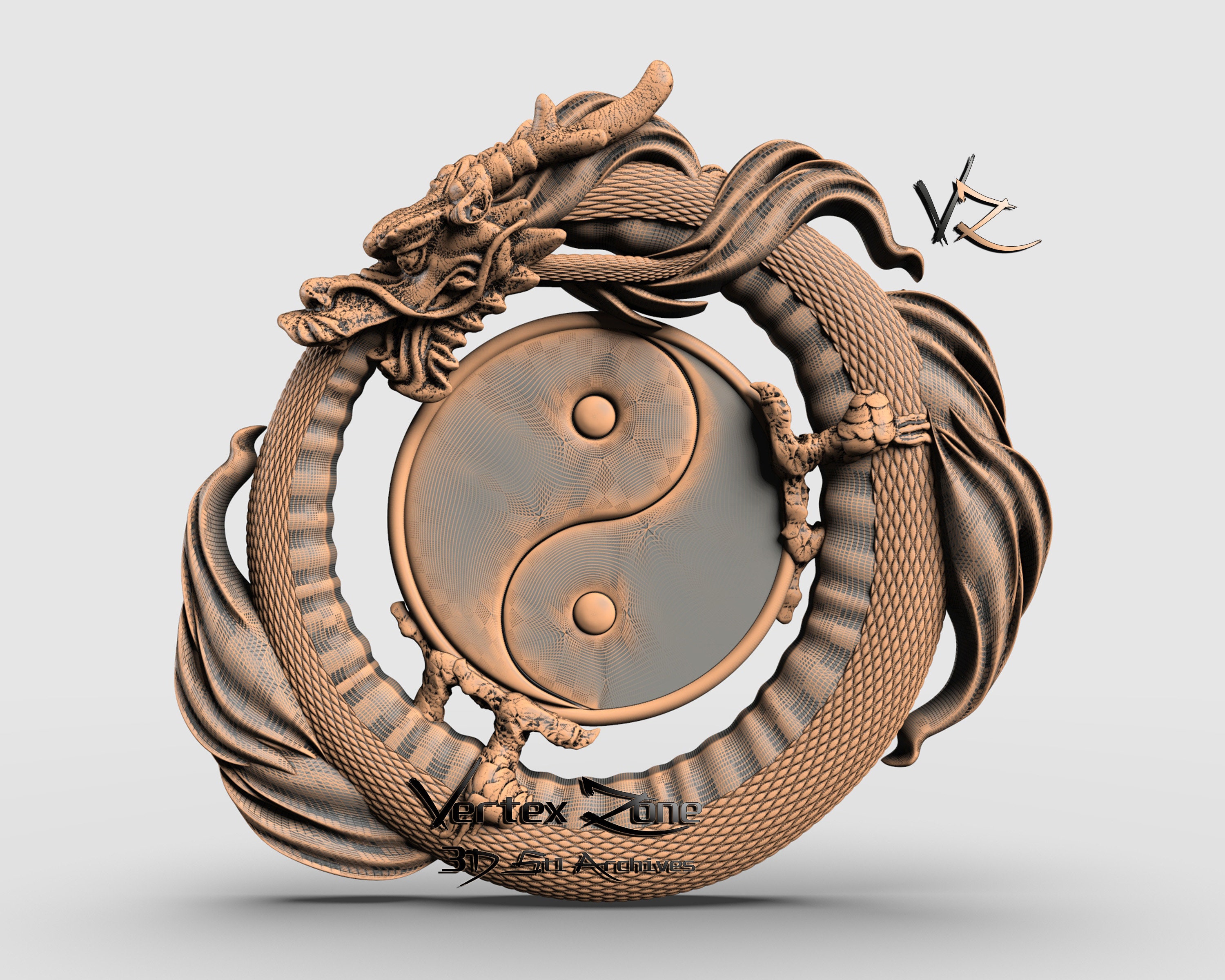 Dragon 3D STL Model for Cnc Users CNC Router Engraver | Etsy