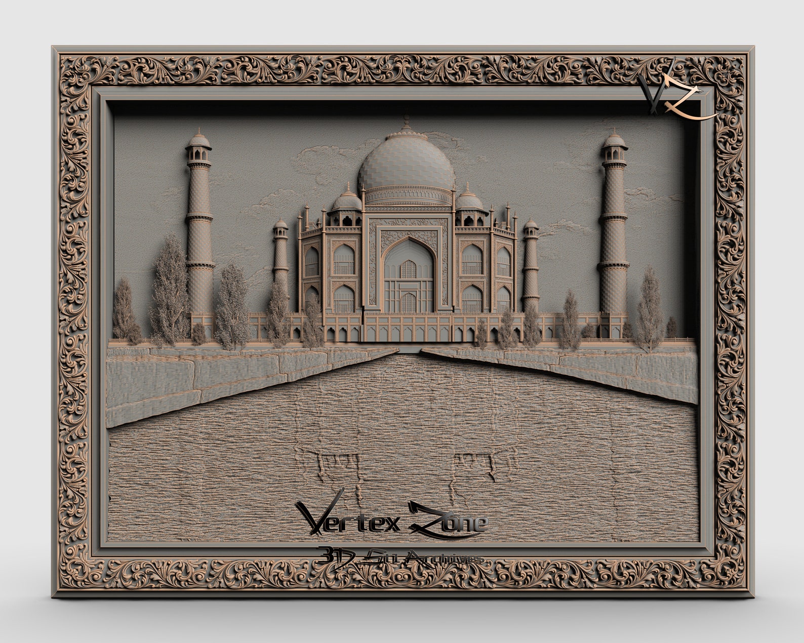 Taj Mahal 3D STL Model for Cnc Users CNC Router Engraver - Etsy