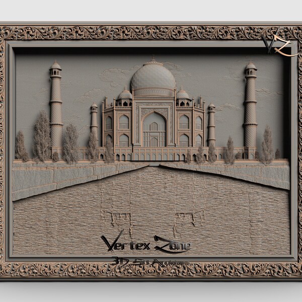 Taj Mahal 3d Model - Etsy