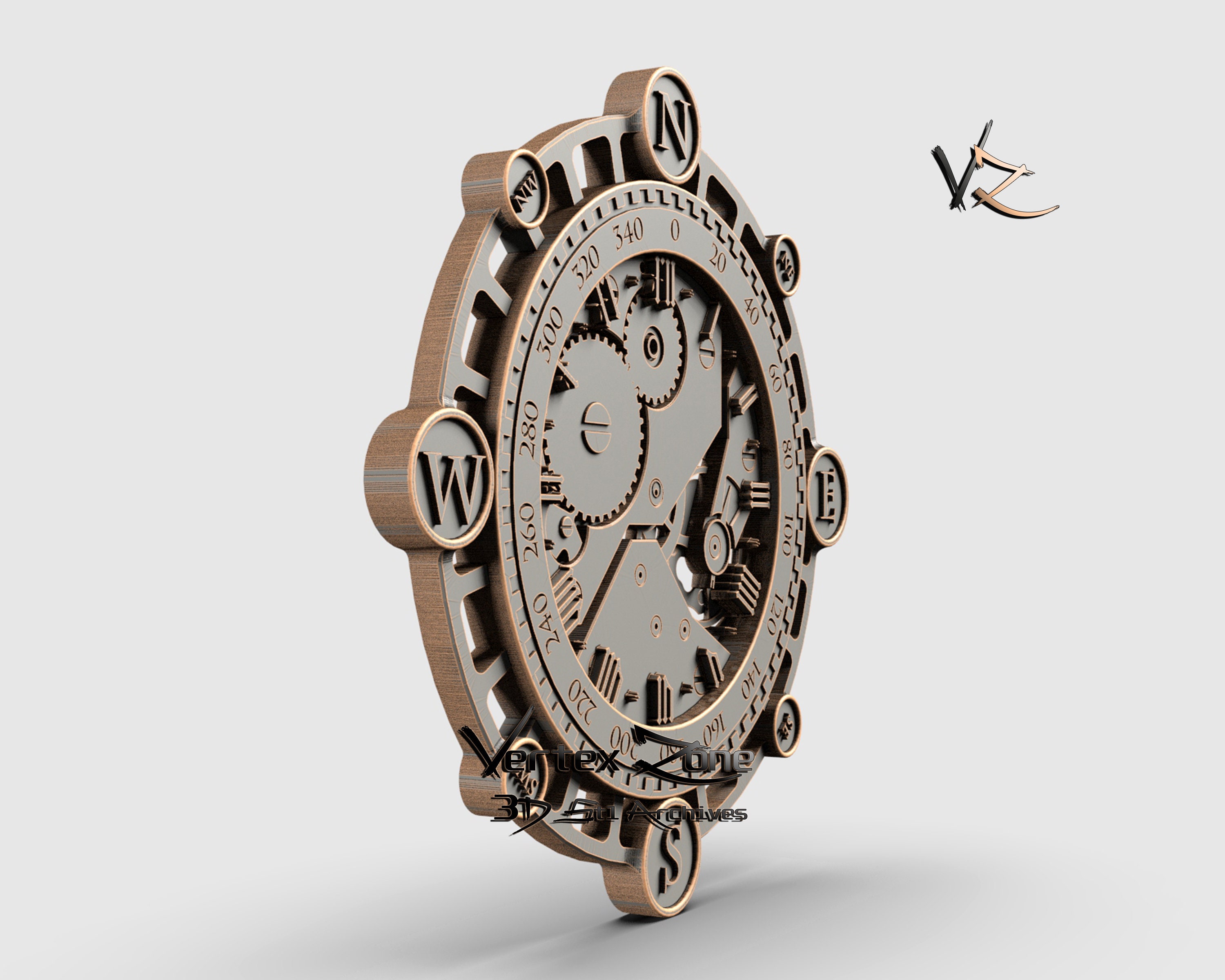Mechanical Clock 3D STL Model for Cnc Users CNC Router - Etsy Canada