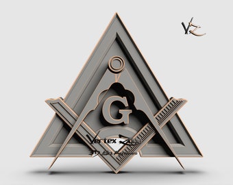Masonic, 3D STL Model, CNC Router Engraver, Artcam, Aspire, CNC Files ...