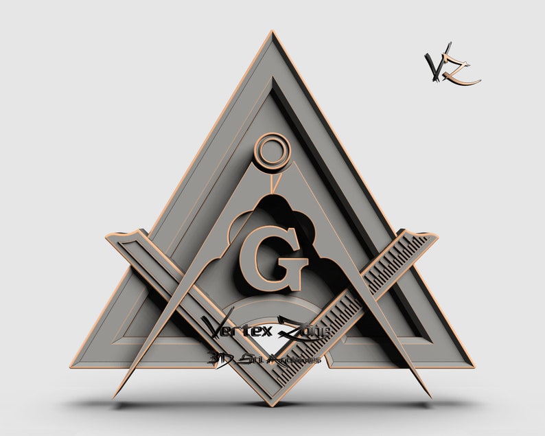 Masonic, 3D STL Model for Cnc Users, CNC Router Engraver, V-carve ...