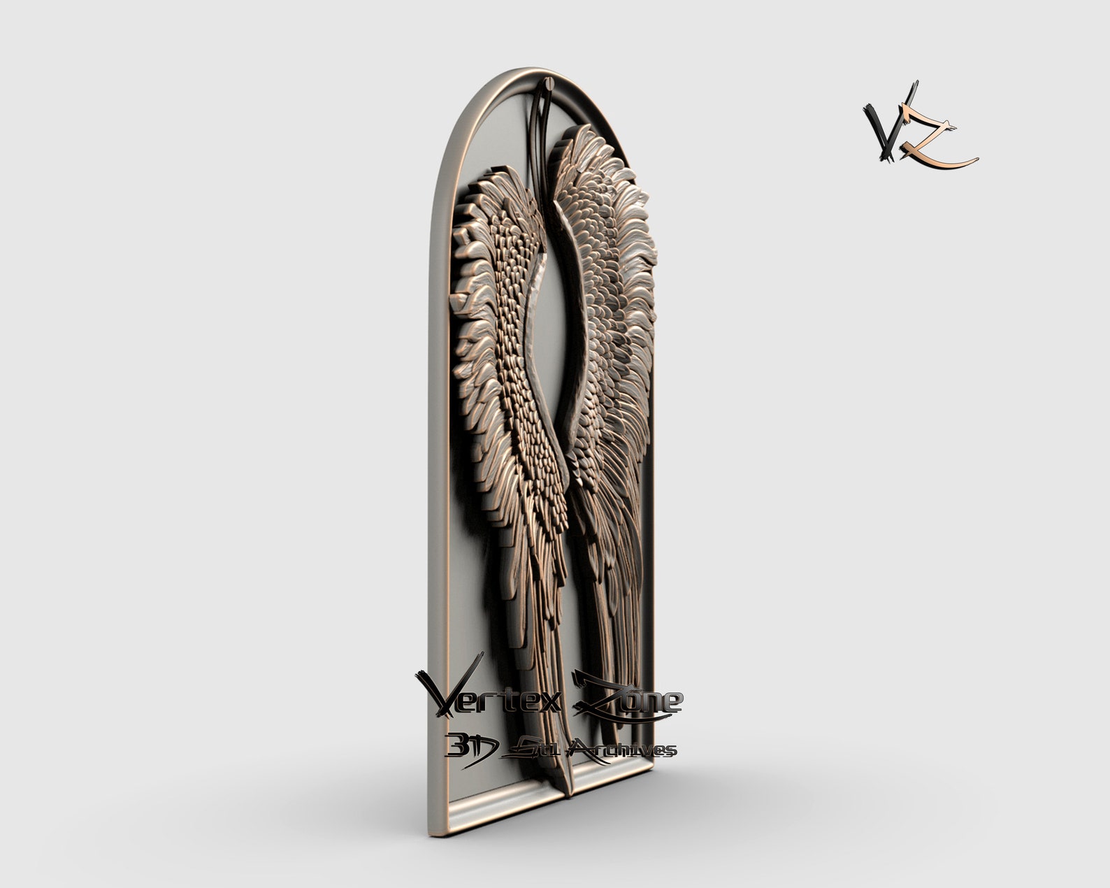 Angel Wings 3D STL Model for Cnc Users CNC Router Engraver - Etsy