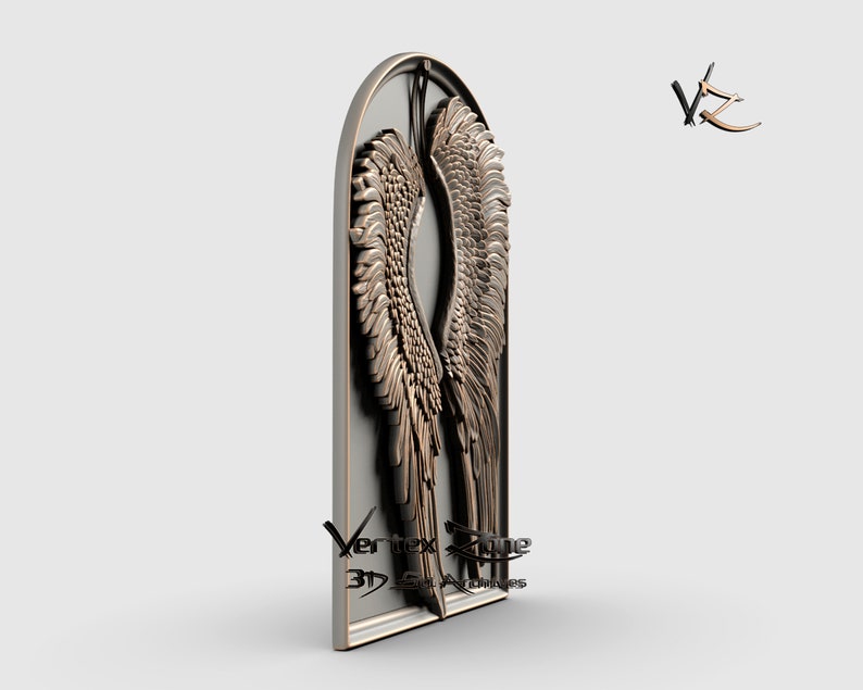Angel Wings 3D STL Model for Cnc Users CNC Router Engraver - Etsy