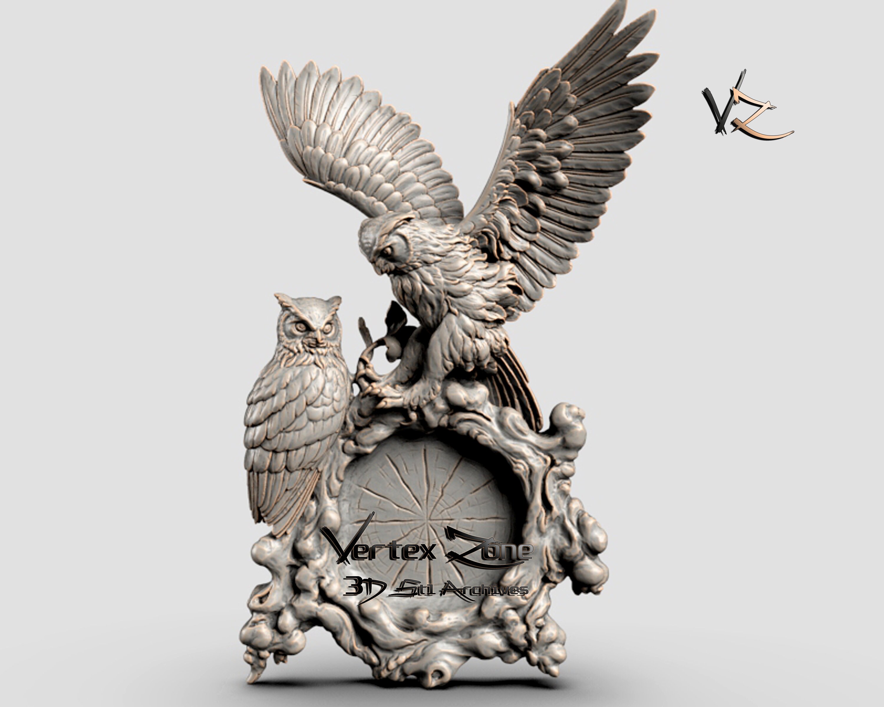 Búhos Modelo 3D STL para usuarios de Cnc grabador de - Etsy México