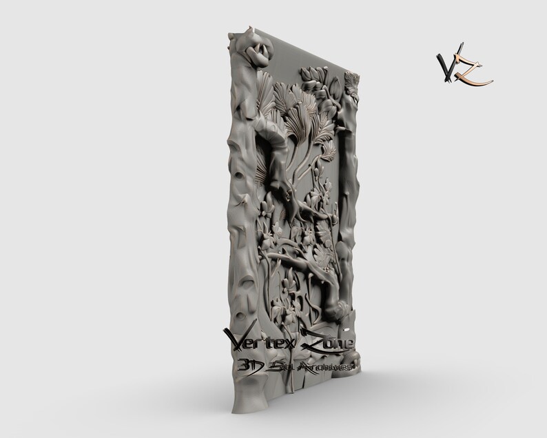 Trees View 3D STL Model for Cnc Users CNC Router Engraver - Etsy