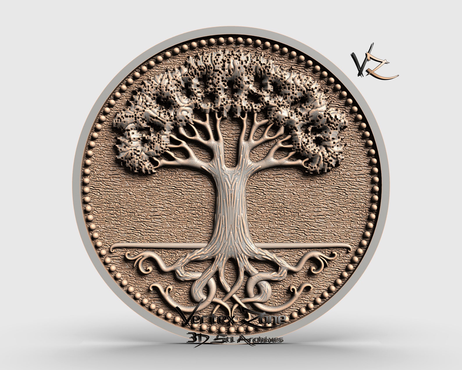 Tree of Life 3D STL Model for Cnc Users CNC Router Engraver - Etsy