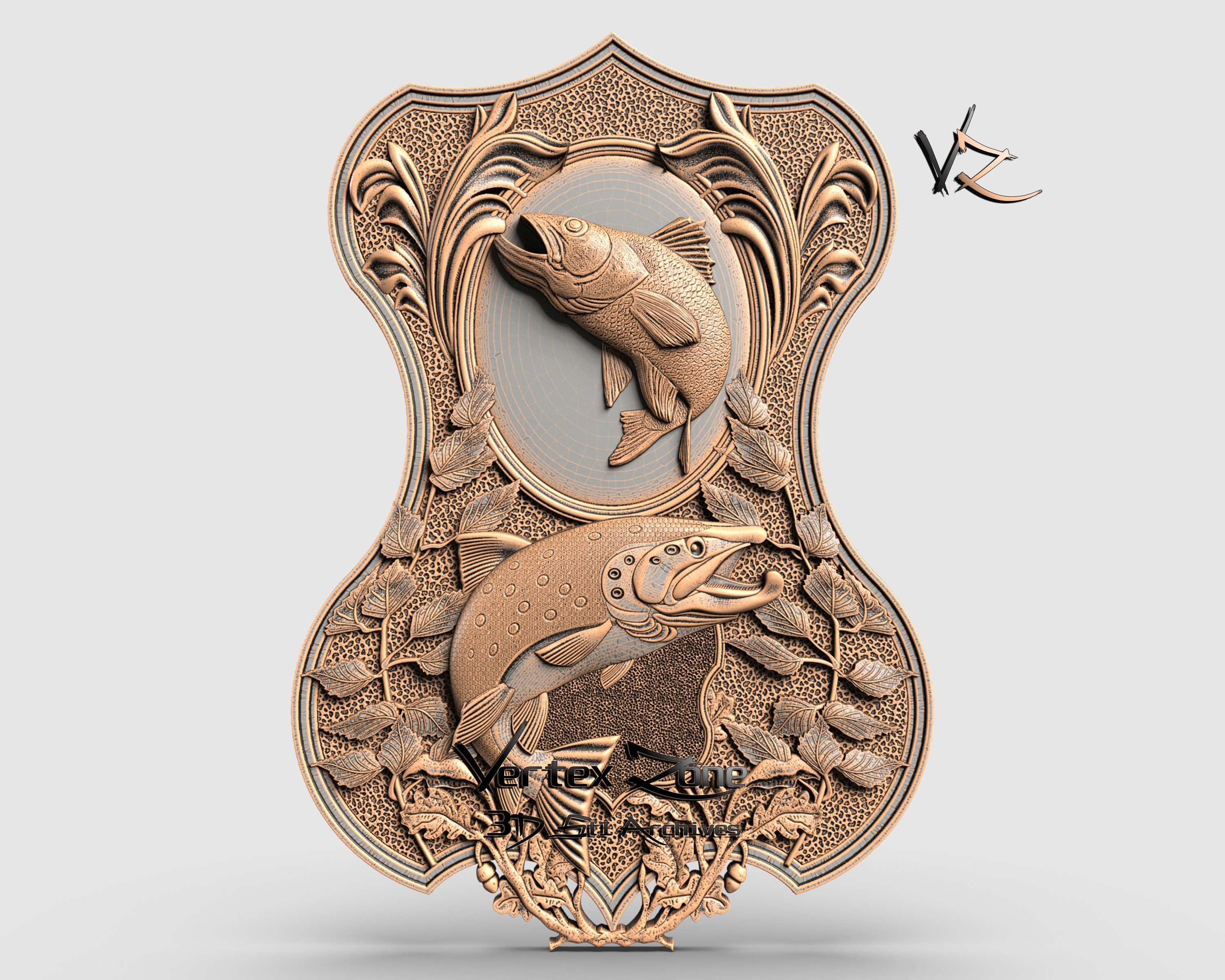 Fish 3D STL Model for Cnc Users CNC Router Engraver - Etsy