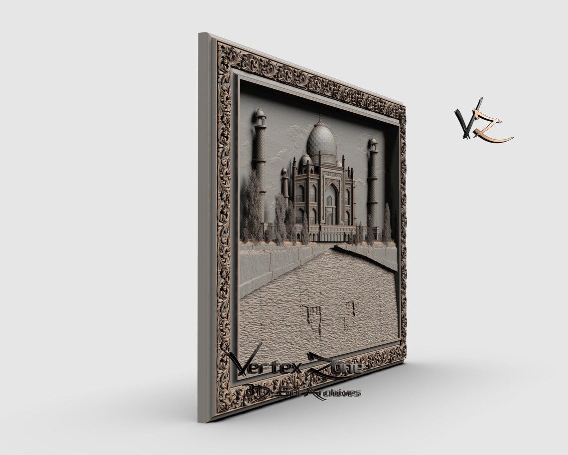 Taj Mahal 3D STL Model for Cnc Users CNC Router Engraver - Etsy