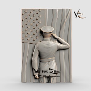 Usa Soldier, 3D STL Model for Cnc Users, CNC Router Engraver, V-carve ...