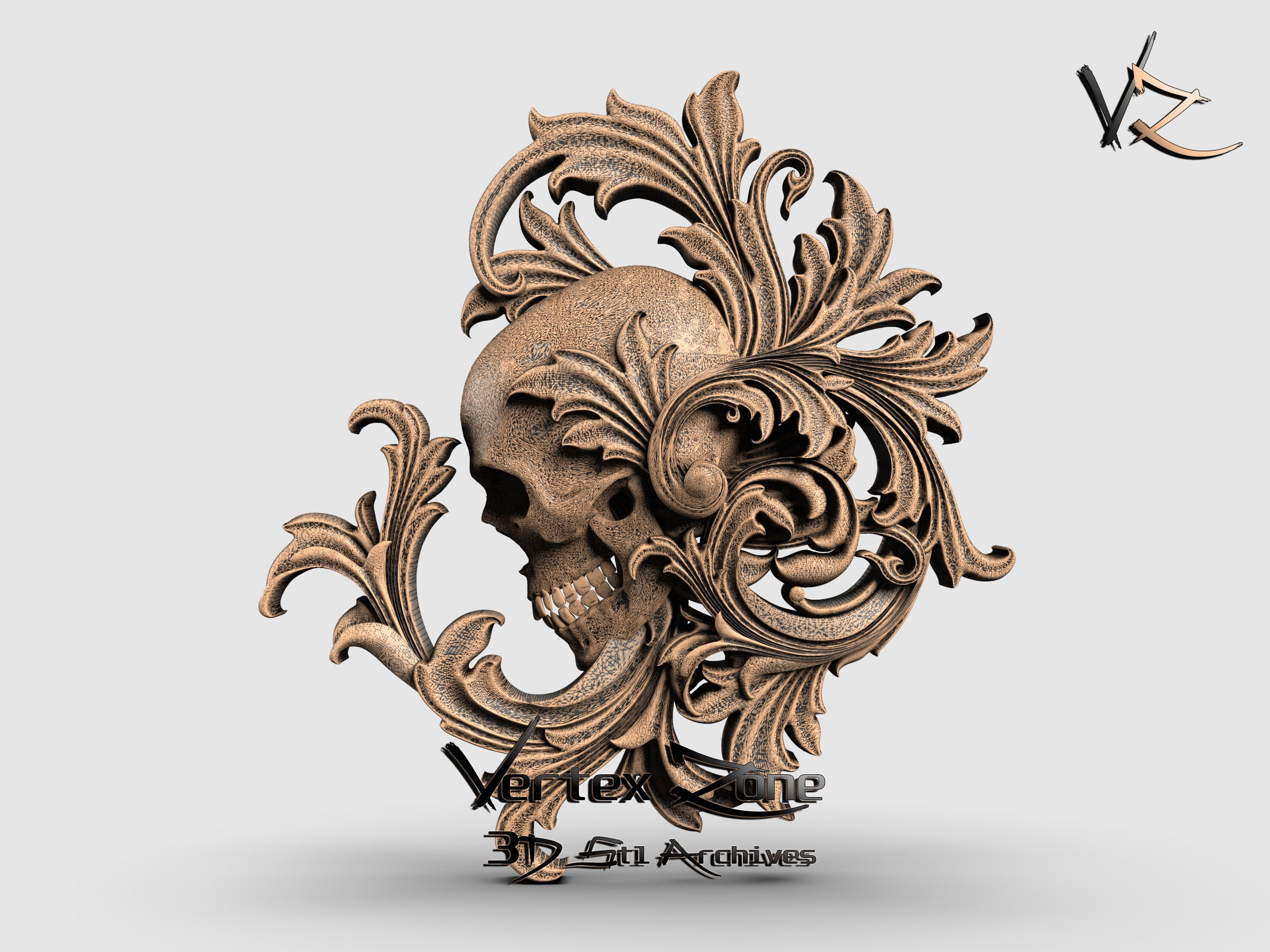 Skull 3D STL Model for Cnc Users CNC Router Engraver - Etsy Canada