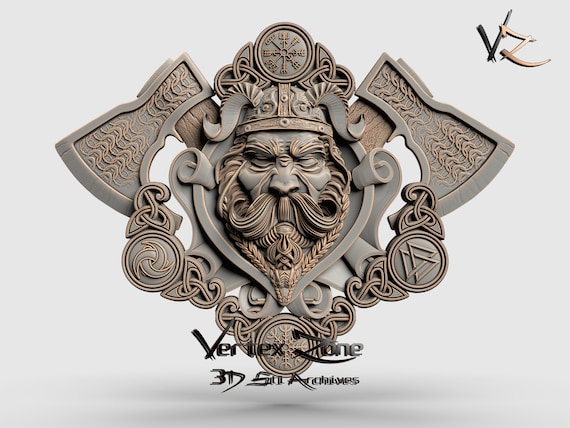 Viking 3D STL Model for Cnc Users CNC Router Engraver - Etsy