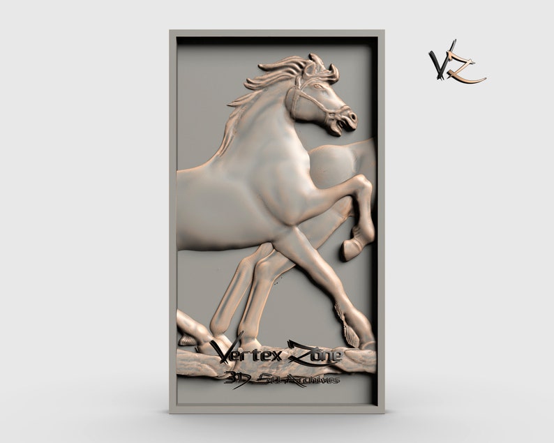 Horses in Three Pieces 3D STL Model for Cnc Users CNC Router - Etsy