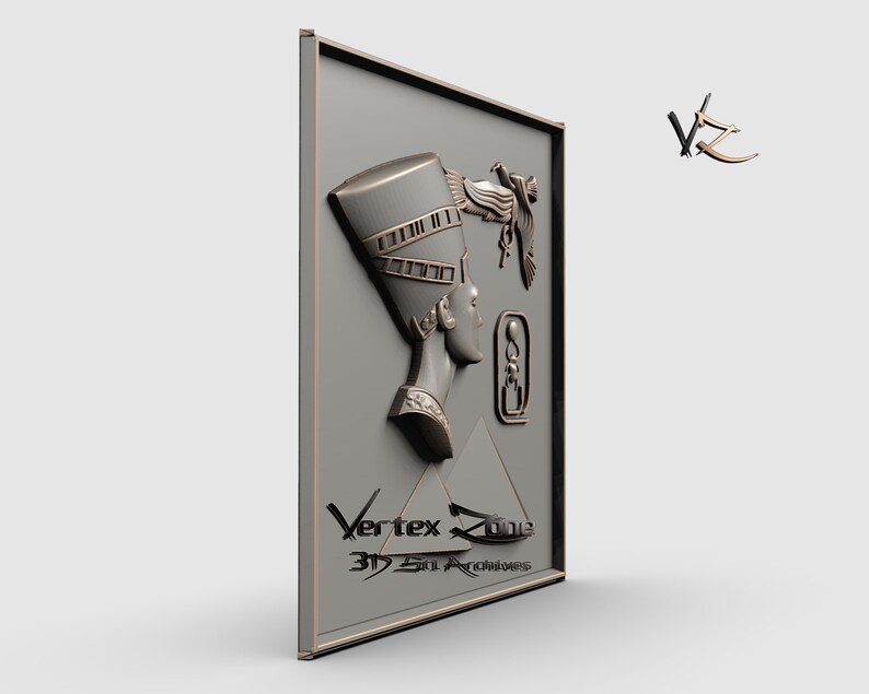 Nefertiti Egyptian God 3D STL Model for Cnc Users CNC Router - Etsy