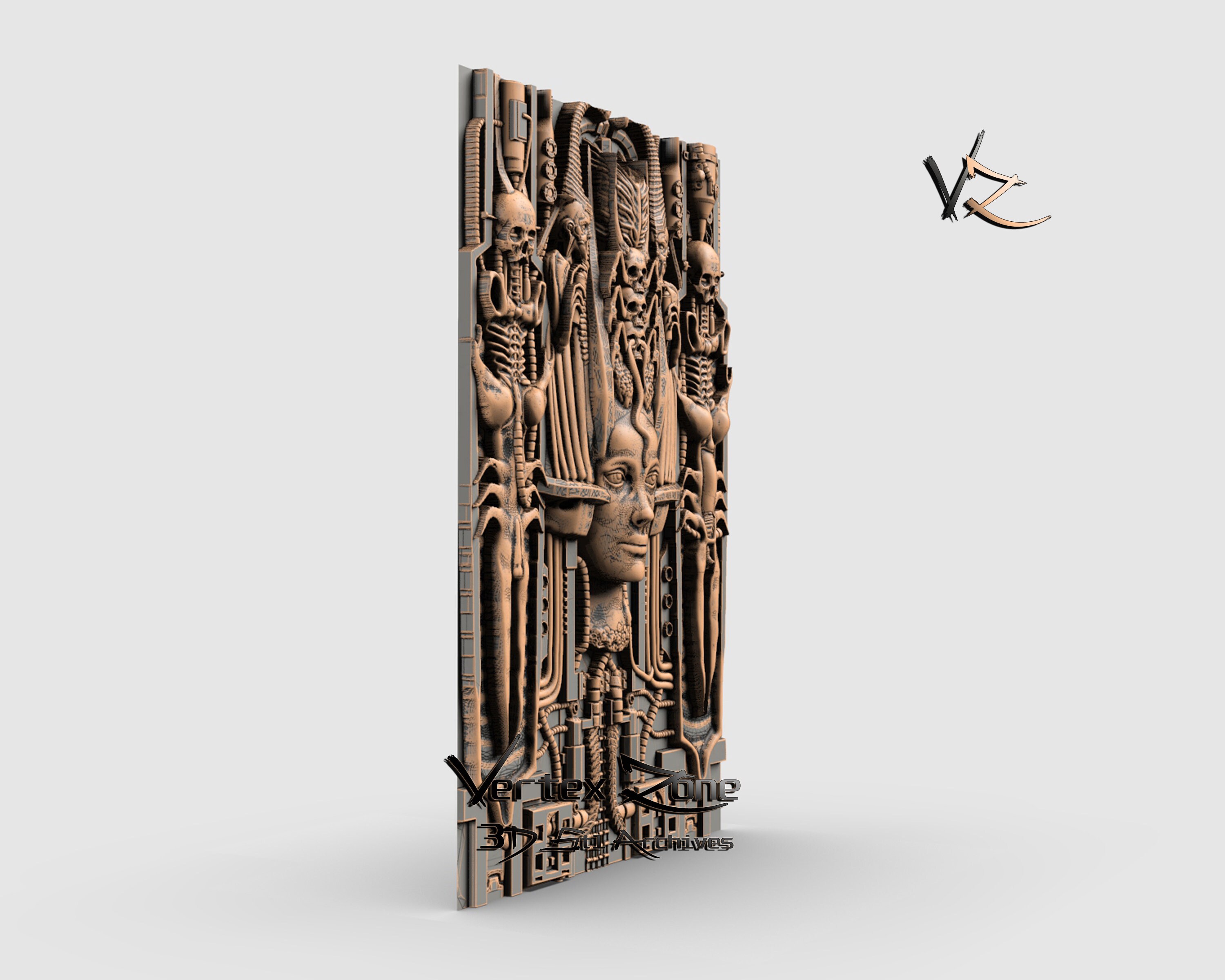 Hr Giger Modelo 3D STL para usuarios de CNC grabador de - Etsy México