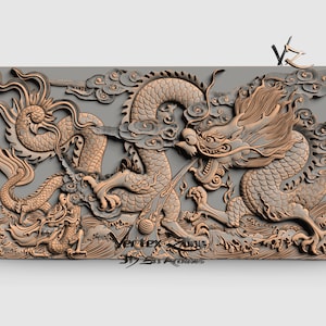 Dragon, 3D STL Model for Cnc Users, CNC Router Engraver, V-carve ...
