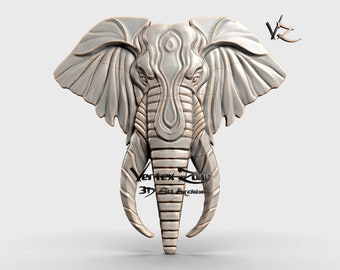 Elephant, 3D STL Model, CNC Router Engraver, Artcam, Aspire, CNC Files ...