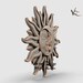 Sun, 3D STL Model for Cnc Users, CNC Router Engraver, V-carve, Artcam ...