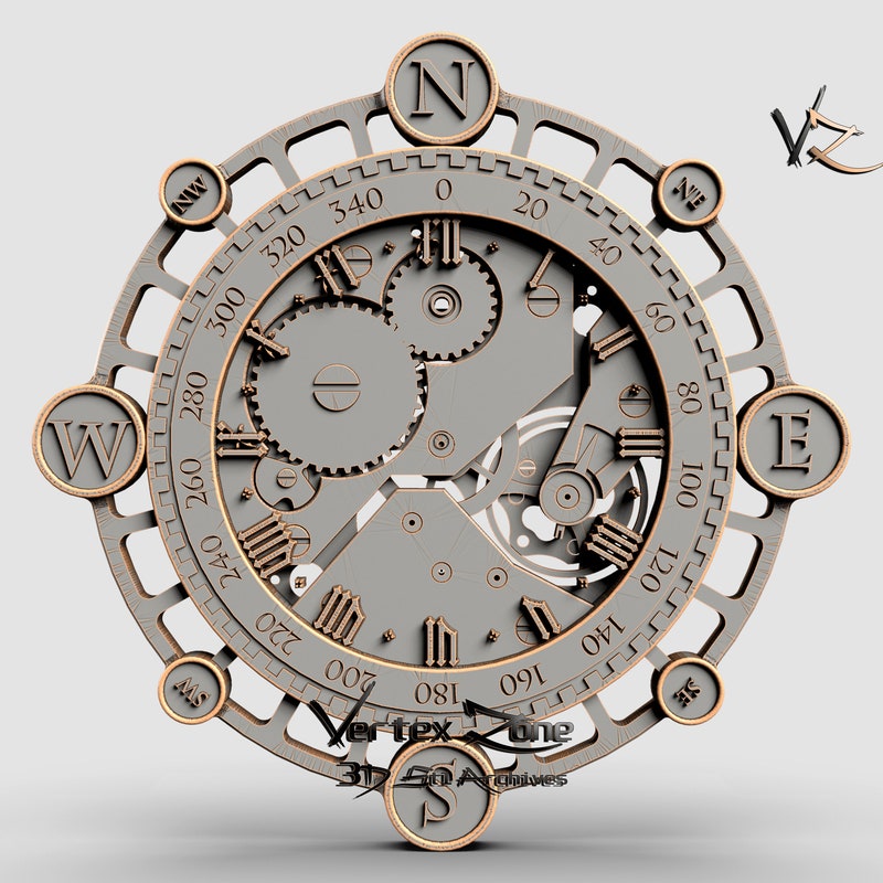 Cnc File Clock - Etsy