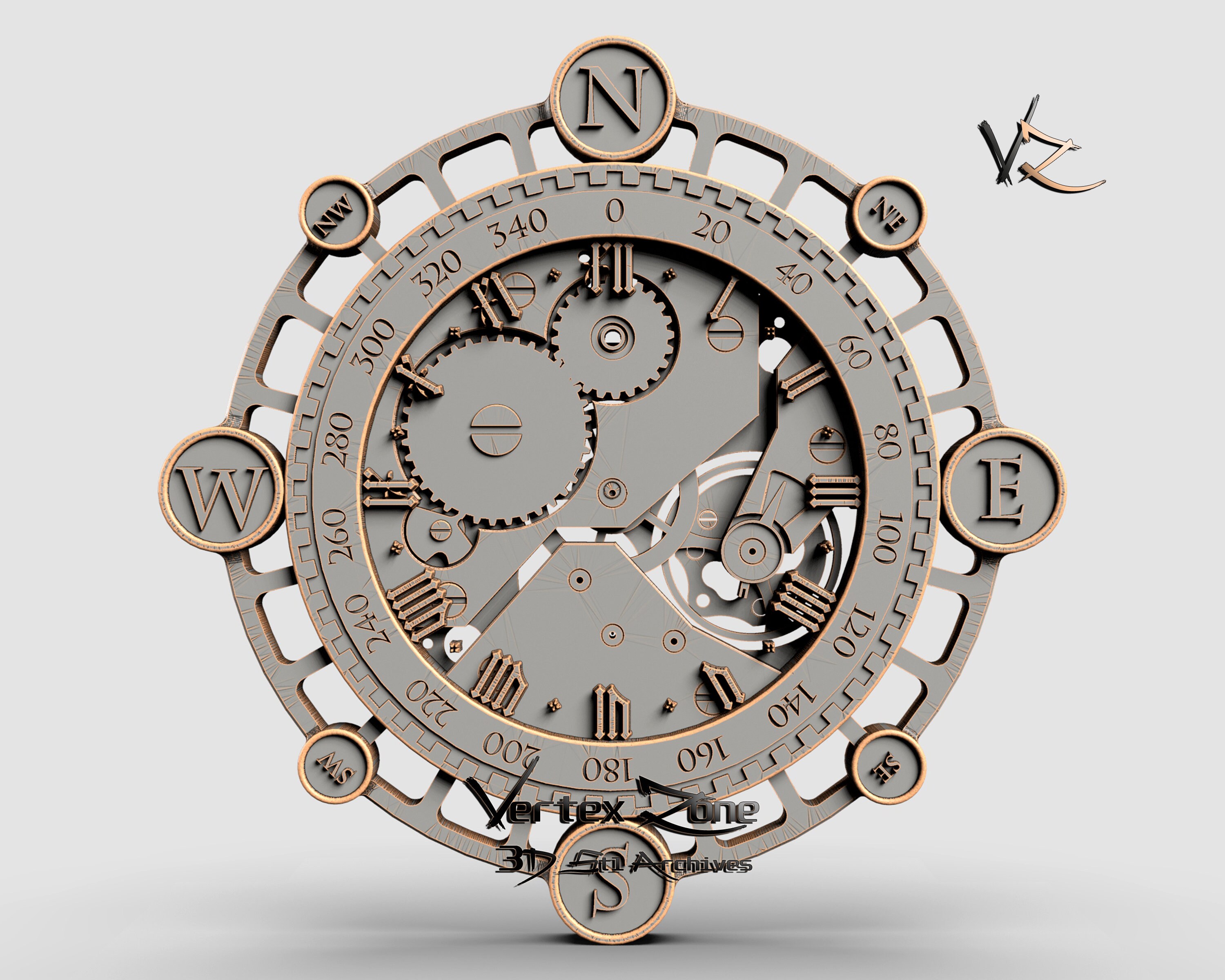 Mechanical Clock 3D STL Model for Cnc Users CNC Router - Etsy Canada