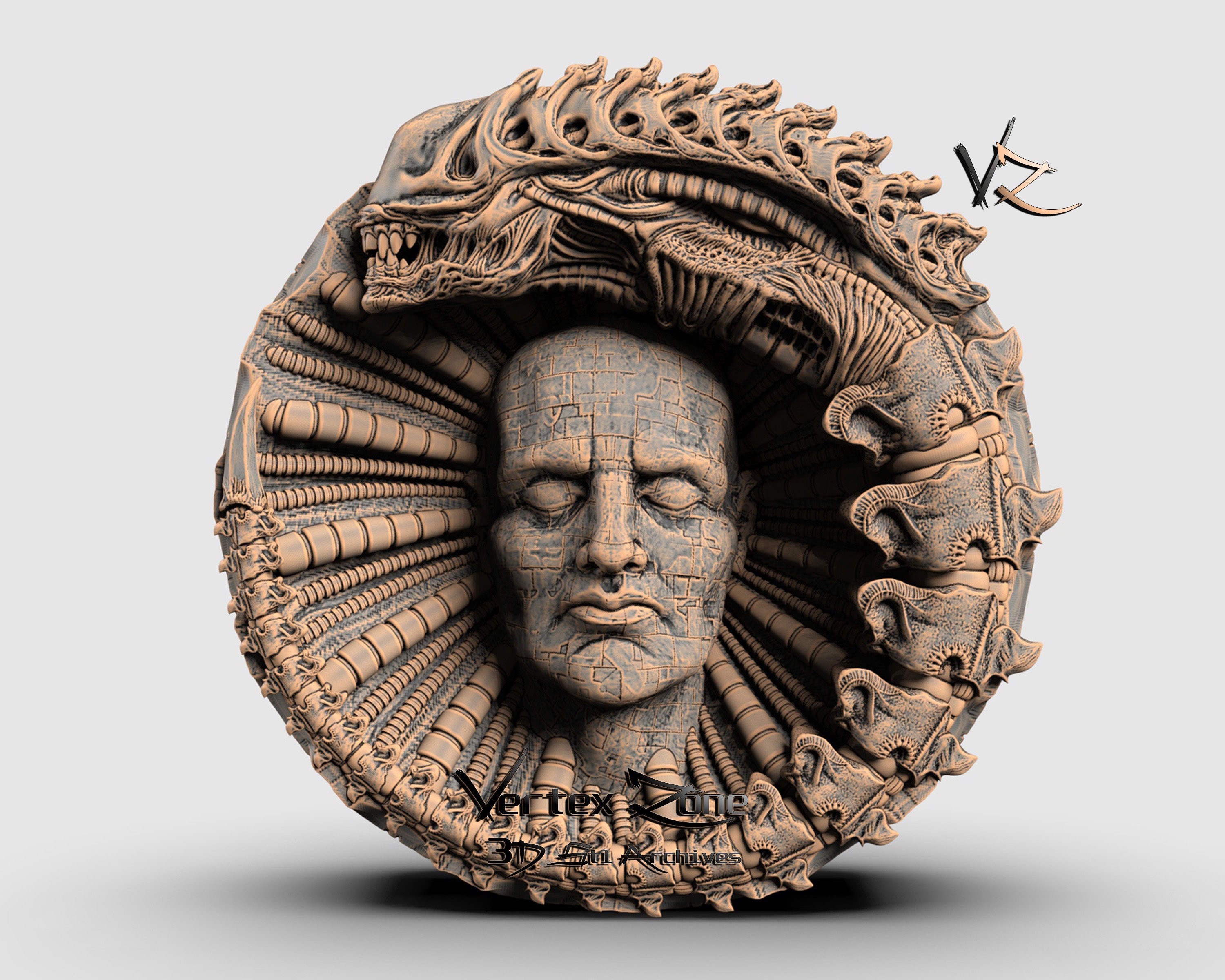 Alien 3D STL Model for Cnc Users CNC Router Engraver - Etsy Canada