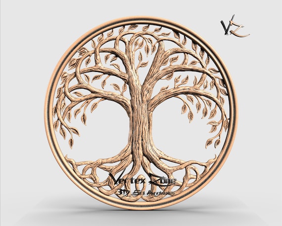 Tree of Life 3D STL Model for Cnc Users CNC Router Engraver - Etsy