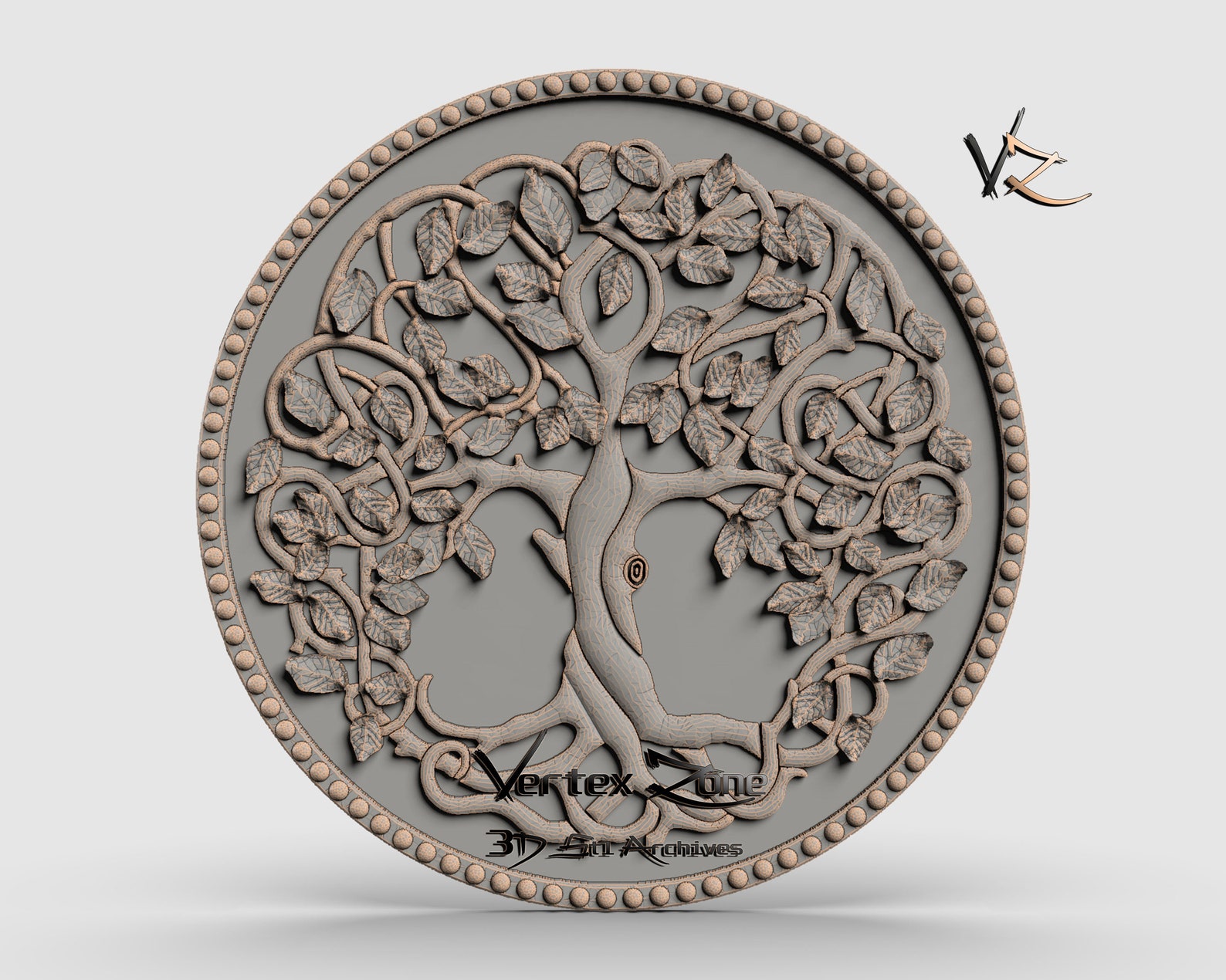 Tree Of Life 3d Stl Model For Cnc Users Cnc Router Engraver Etsy