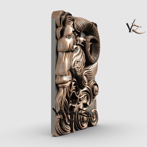 Aries, 3D STL Model for Cnc Users, CNC Router Engraver, V-carve, Artcam ...